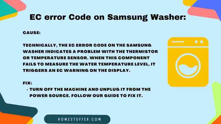 Samsung Washer EC Error Code? (Explained)
