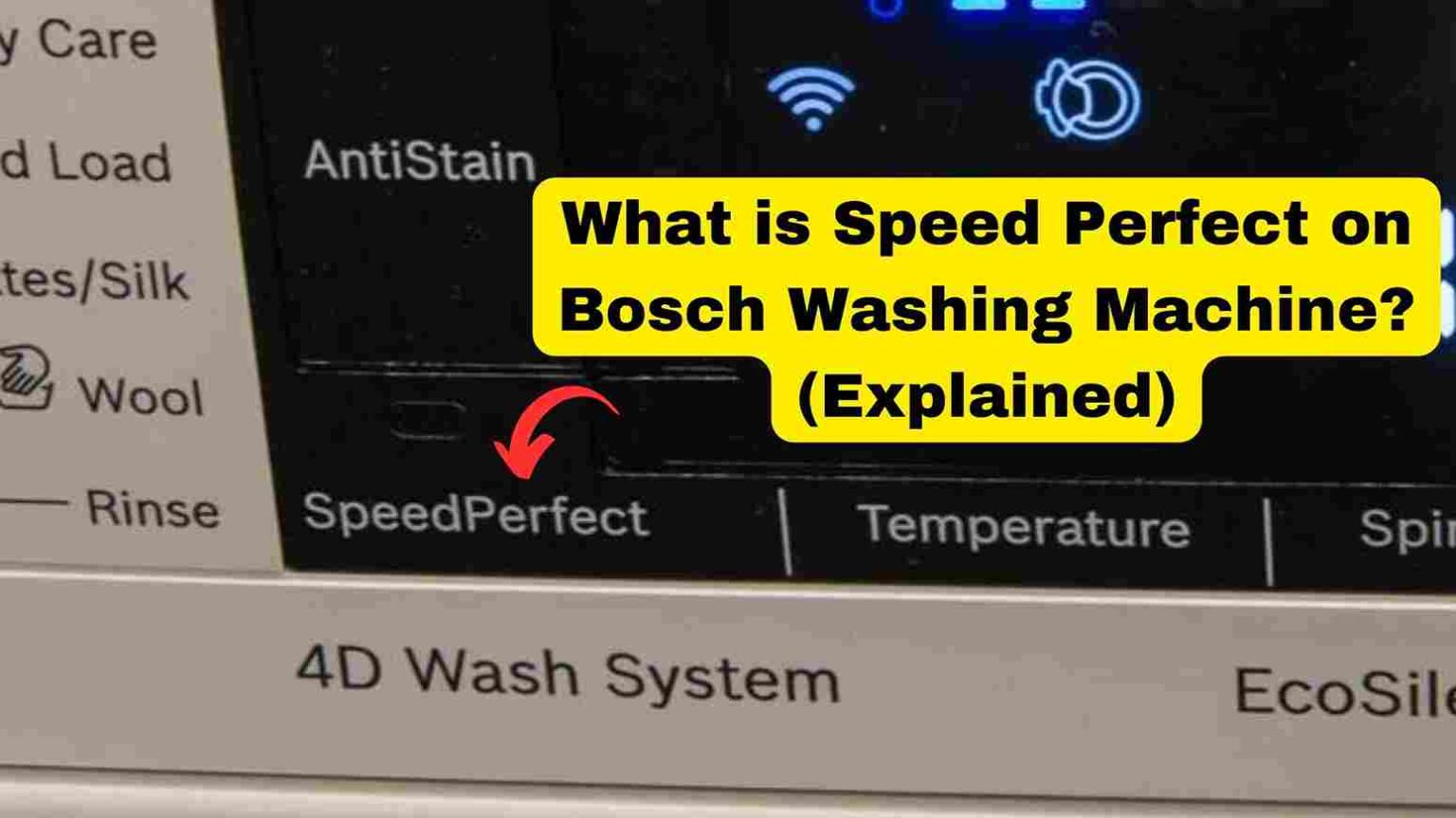 What is Speed Perfect on Bosch Washing Machine? (Explained)